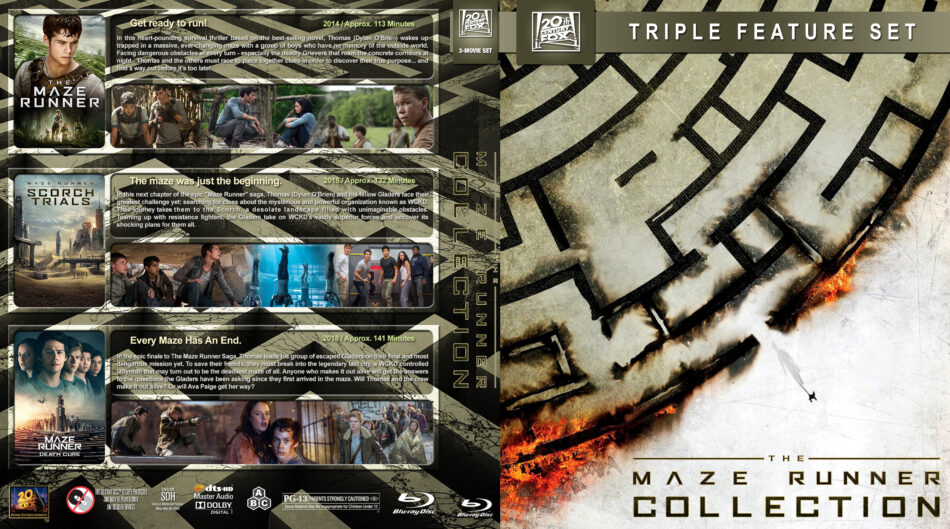 The Maze Runner Collection (2014-2018) R1 Custom Blu-Ray Cover ...