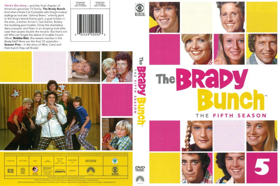 The Brady Bunch Season 5 (2014) R1 DVD Cover - DVDcover.Com