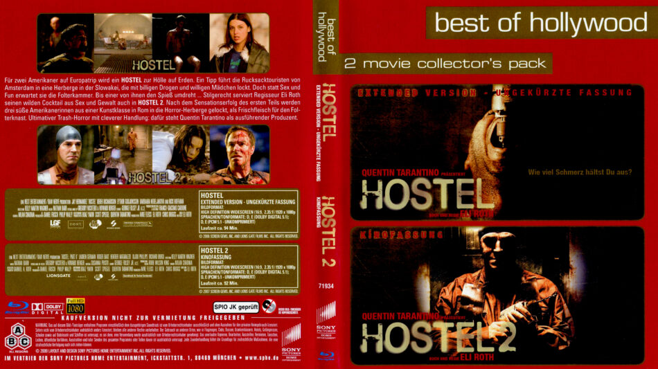 Hostel: Double Feature (2005) R2 German Blu-Ray Covers - DVDcover.Com