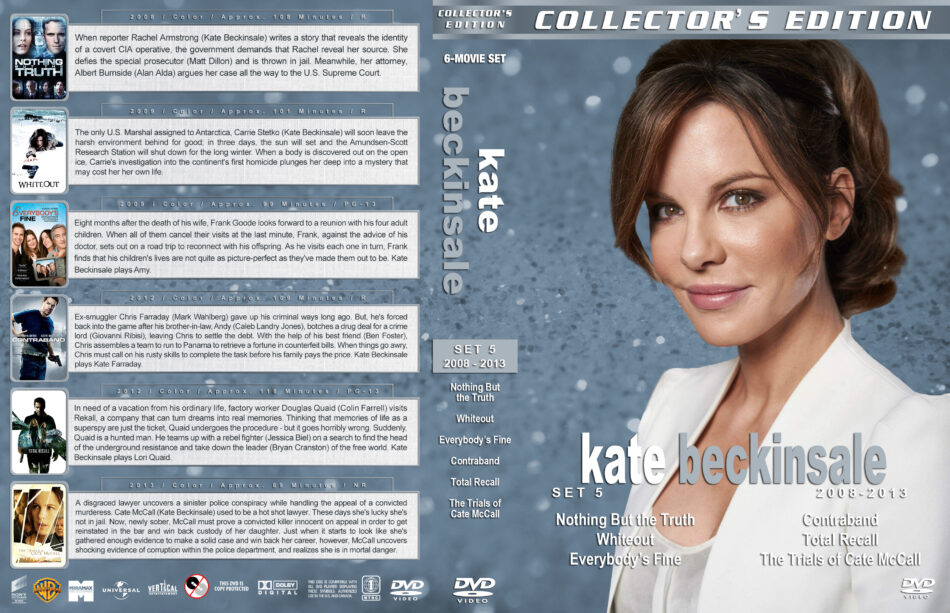 Kate Beckinsale Film Collection - Set 5 (2008-2013) R1 Custom DVD ...