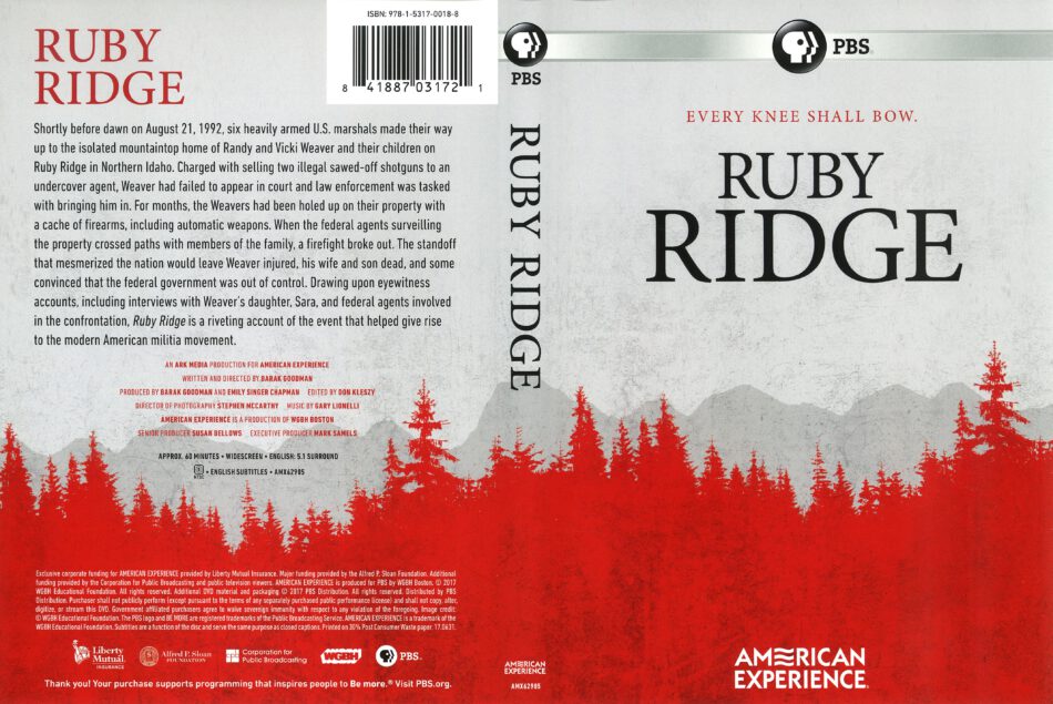 Ruby Ridge (2017) R1 DVD Cover - DVDcover.Com