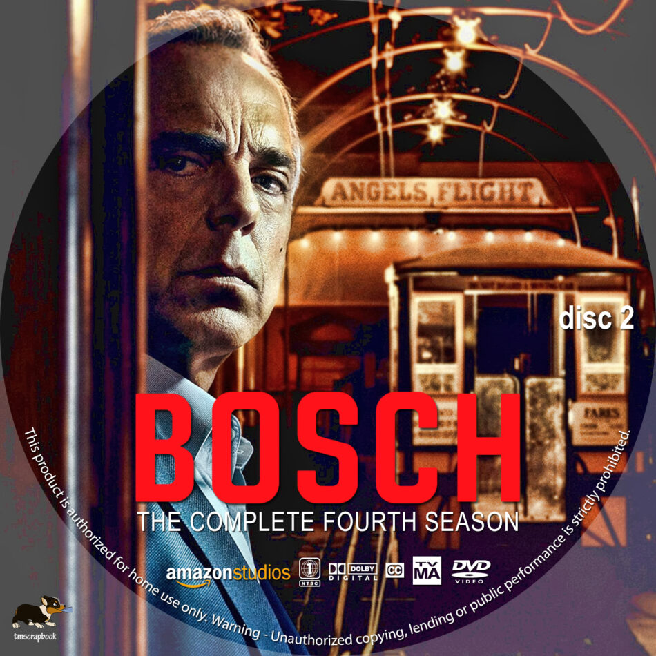 Bosch - Season 4 (2018) R1 Custom DVD Cover & Labels - DVDcover.Com