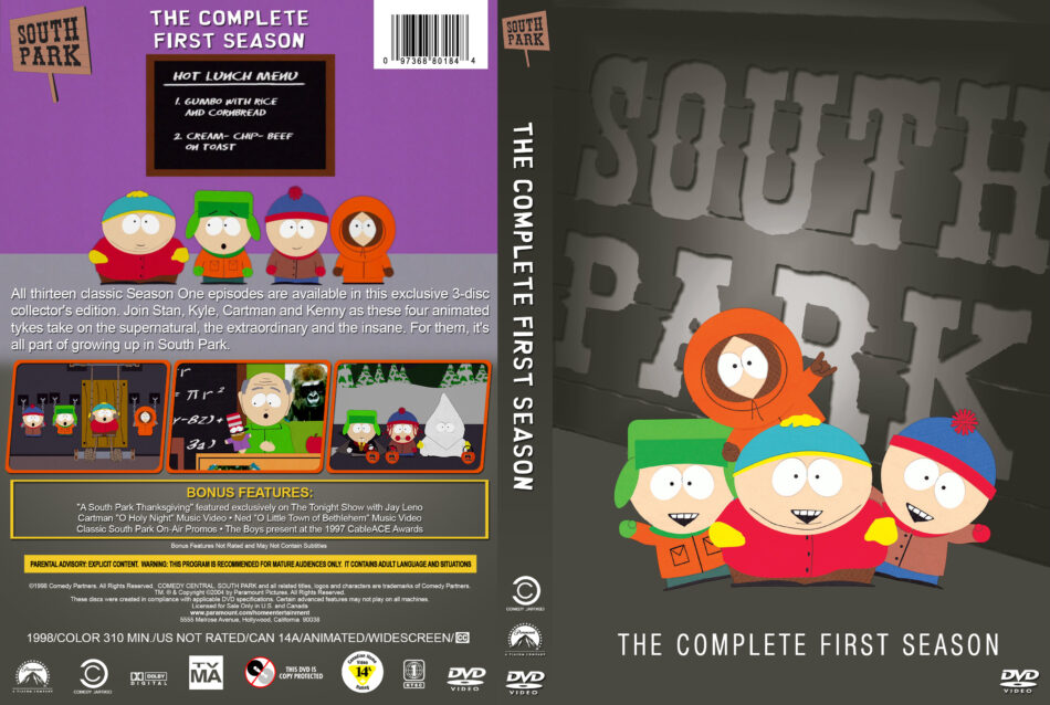 Box Set South Park: Complete Seasons Collection 1,2,3,4,5,6,7,8,9,10,11 ...
