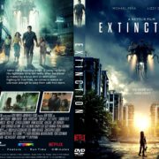 Extinction DVD Cover & Label (2015) R1 Custom Art