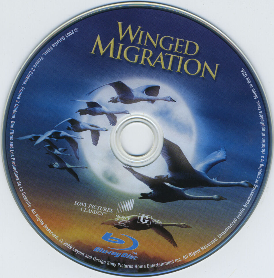 Winged Migration (2009) R1 Blu-Ray Cover & Label - DVDcover.Com