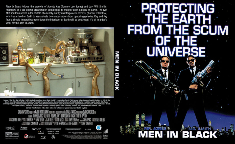 Men In Black 1997 R1 4K UHD Blu Ray Cover DVDcover Com Men In Black 1997 R1 4K UHD Blu Ray Cover DVDcover Com