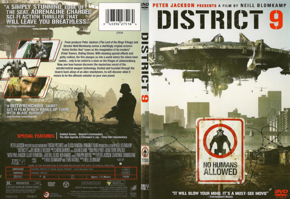 District 9 (2009) R1 SLIM DVD COVER - DVDcover.Com