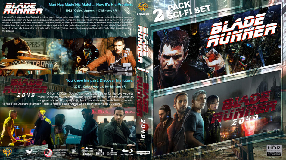Blade Runner Double Feature (1982-2017) R1 CUSTOM 4K UHD COVER ...