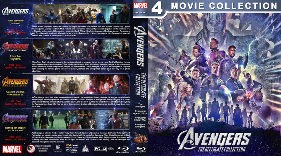 Avengers: The Ultimate Collection R1 Custom Blu-Ray Cover - DVDcover.Com