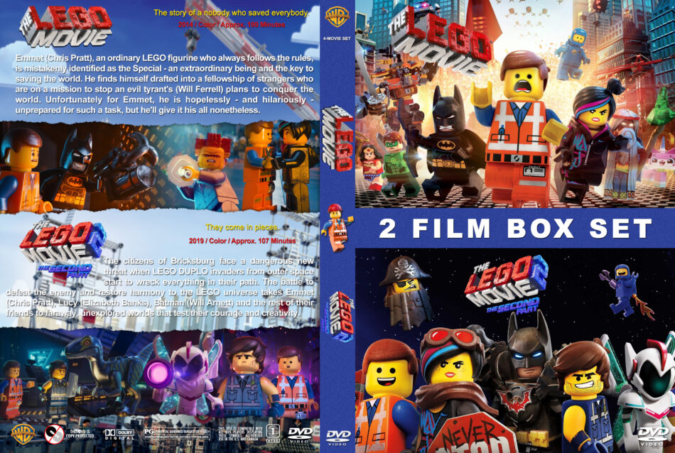 The Lego Movie Double Feature R1 Custom DVD Cover - DVDcover.Com