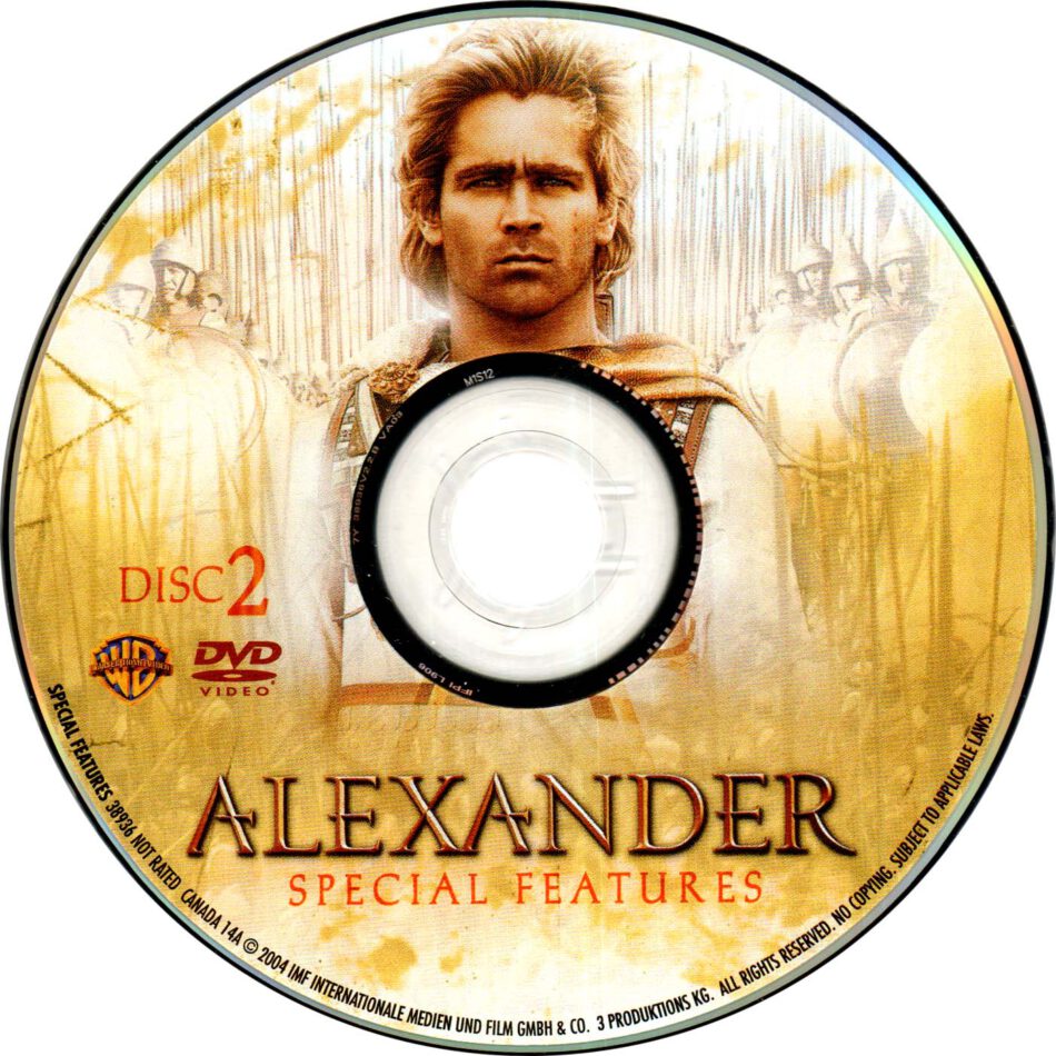 ALEXANDER (2004) R1 SE DVD COVER & LABELS - DVDcover.Com