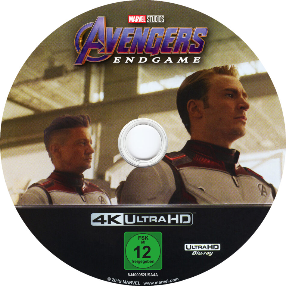 Marvel Avengers: Endgame (2019) R2 German Custom 4K UHD Covers & Labels ...