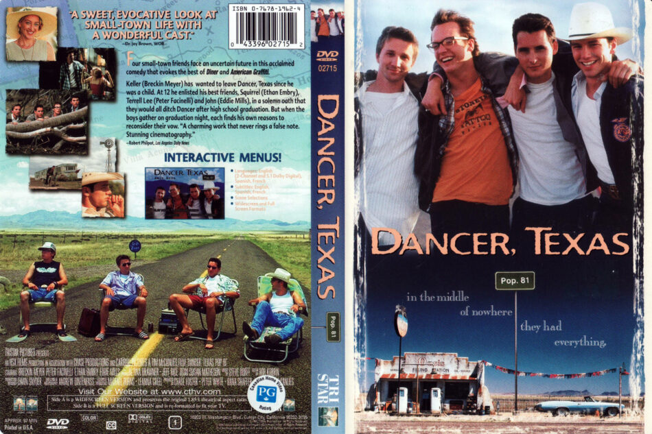 DANCER TEXAS (1998) R1 DVD COVER & LABEL - DVDcover.Com