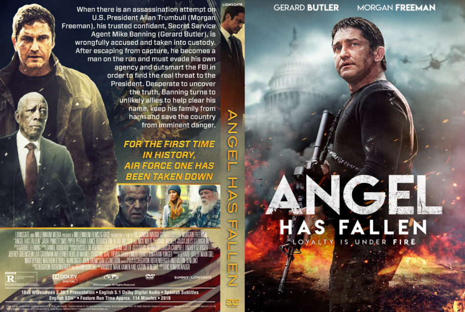 Angel Has Fallen (2019) R1 Custom DVD Cover - DVDcover.Com