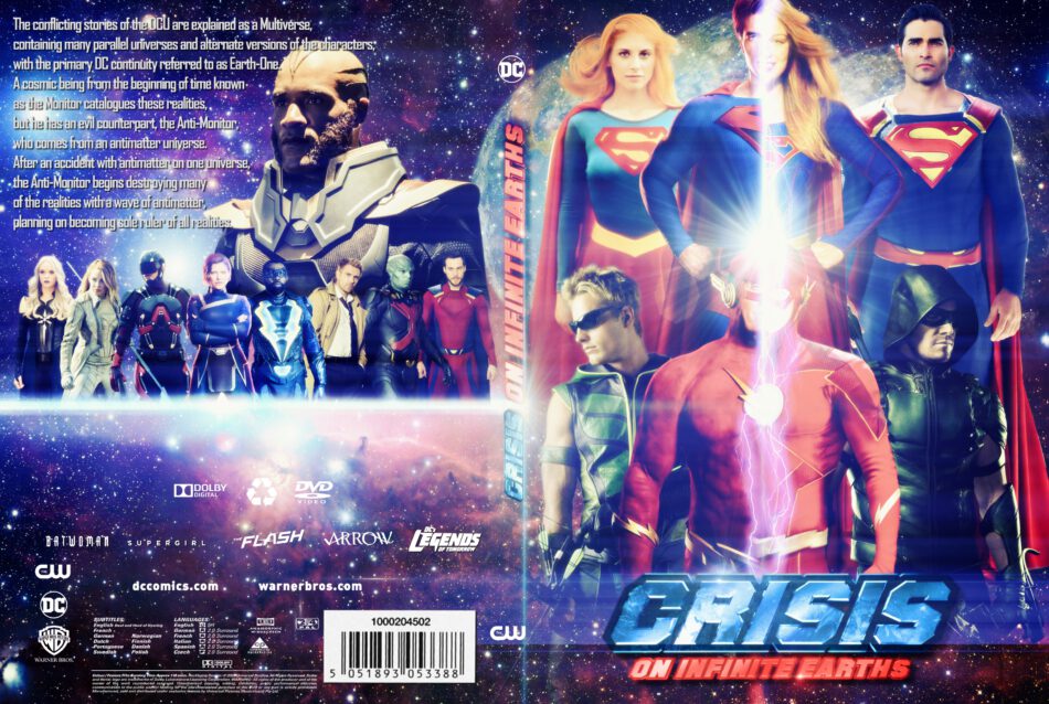 Crisis On Infinite Earths (2019) R2 Custom DVD Cover V2 - DVDcover.Com