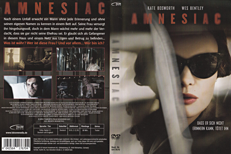 Amnesiac (2014) R2 German DVD Cover - DVDcover.Com