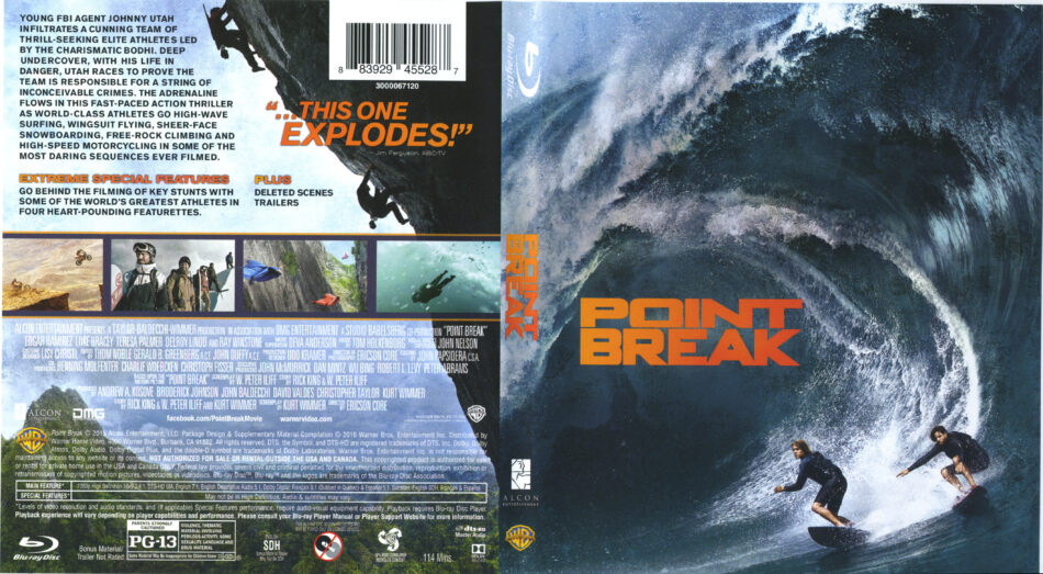 Point Break (2015) R1 Blu-Ray Cover & Labels - DVDcover.Com