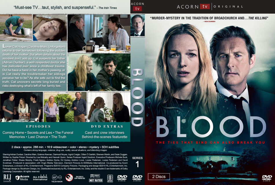 Blood - Series 1 (2018) R1 Custom DVD Cover & Labels - DVDcover.Com