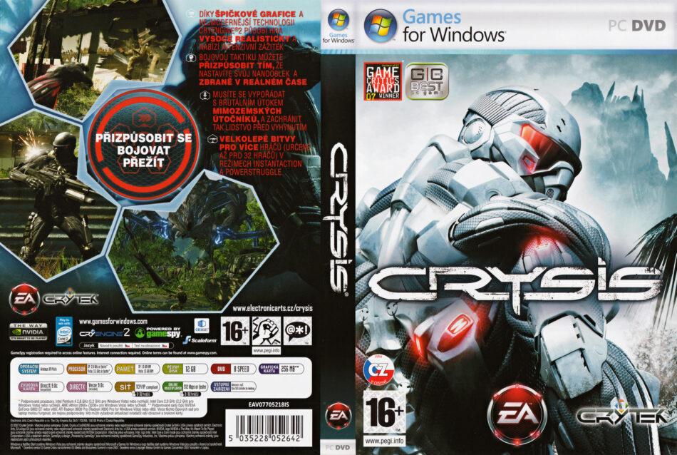 Crysis (2007) EU PC DVD Cover & Label - DVDcover.Com