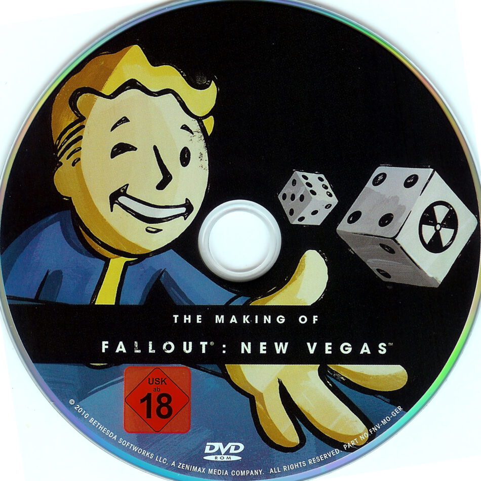 Fallout: New Vegas (2010) CZ PC DVD Cover & Labels - DVDcover.Com