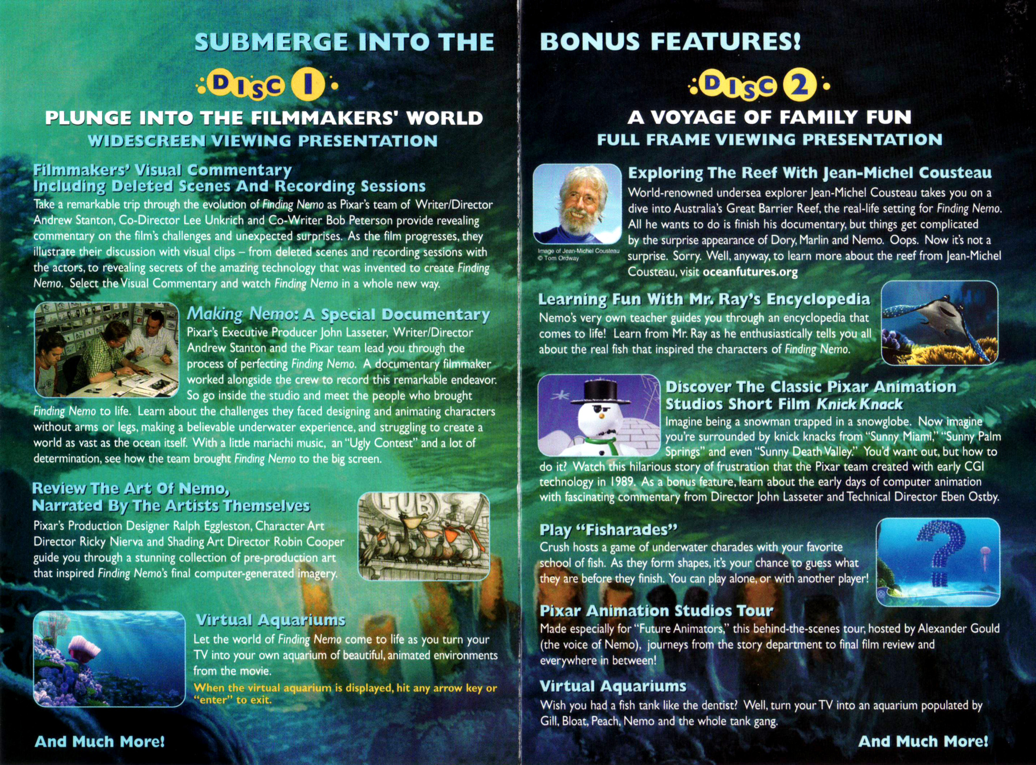 FINDING NEMO (2003) R1 DVD COVER & LABELS - DVDcover.Com