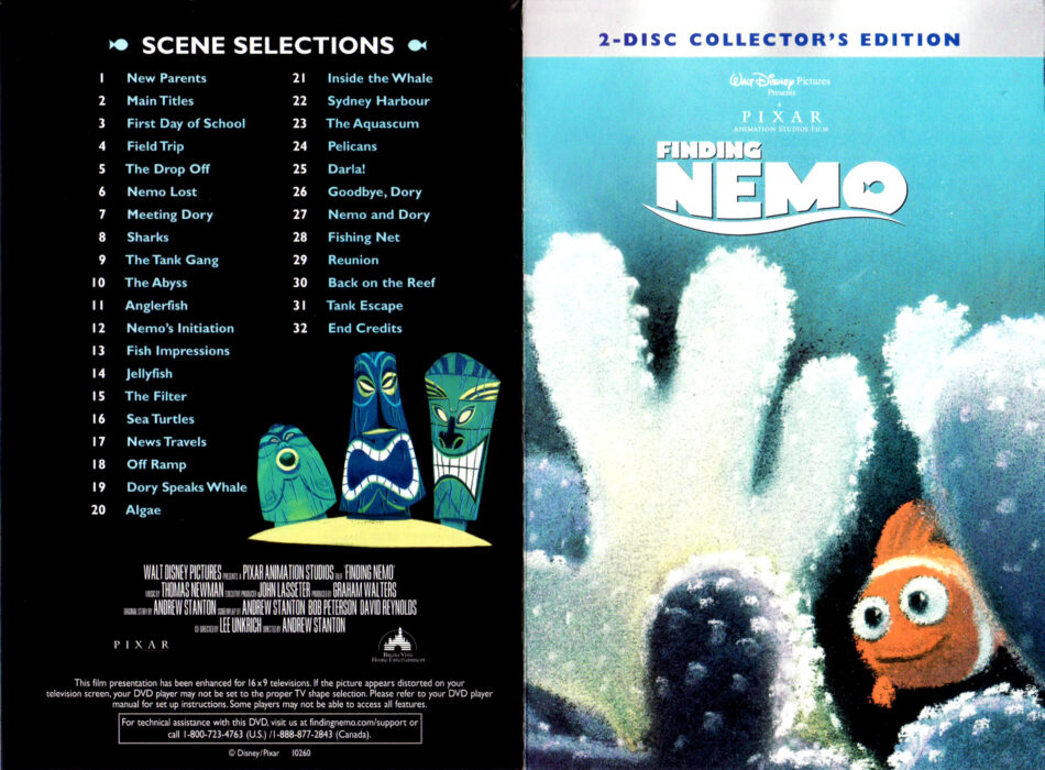 FINDING NEMO (2003) R1 DVD COVER & LABELS - DVDcover.Com