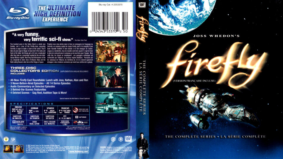 FIREFLY (2002) R1 BLU-RAY COVER & LABELS - DVDcover.Com