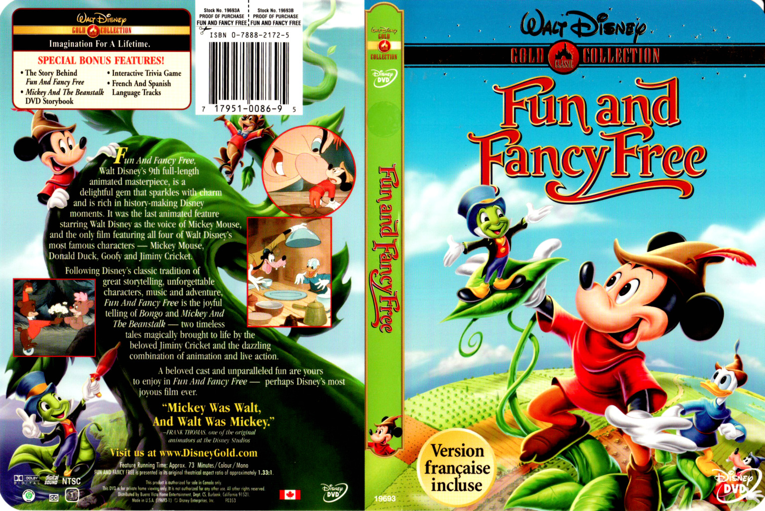 FUN AND FANCY FREE (1947) DVD Cover & Label - DVDcover.Com
