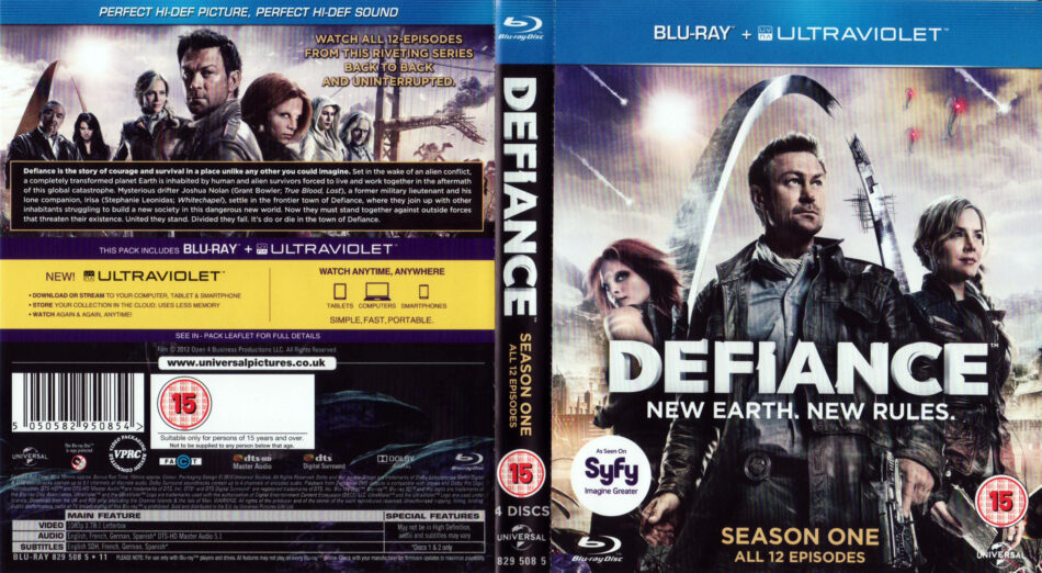 DEFIANCE (2013) SEASON ONE BLU-RAY COVER & LABELS - DVDcover.Com