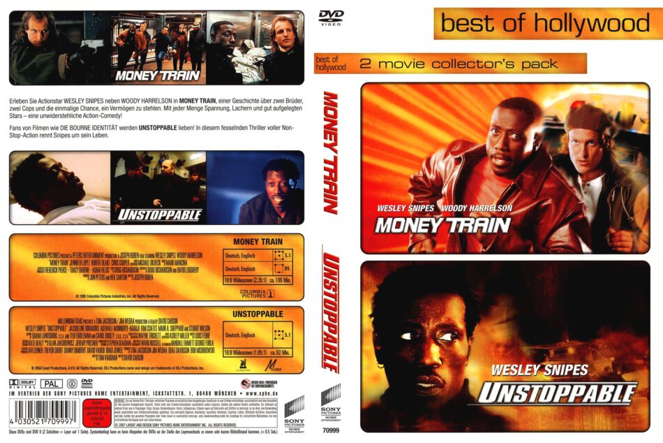 Money Train & Unstoppable (2007) R2 German DVD Cover - DVDcover.Com