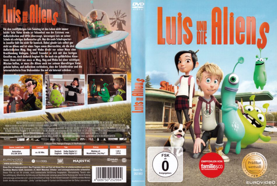 Luis & the Aliens (2018) R1 Custom DVD Cover - DVDcover.Com
