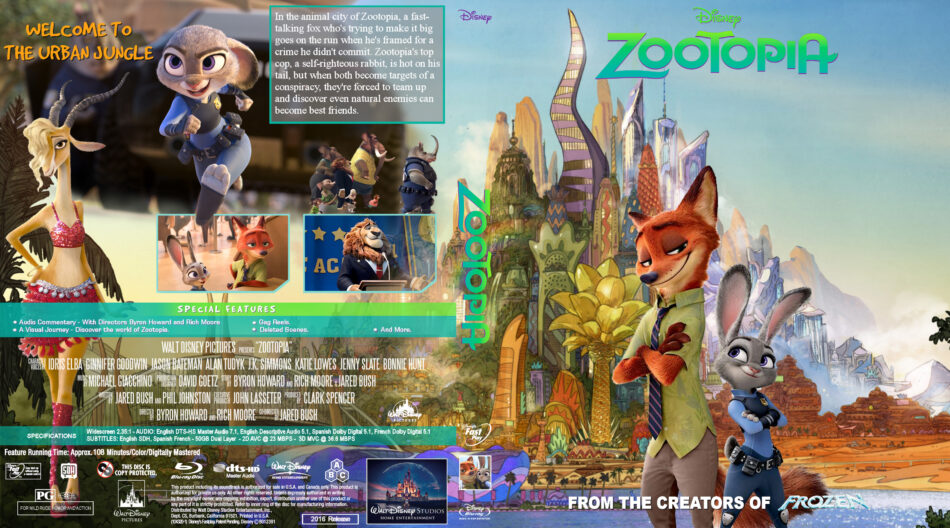 Zootopia dvd cover (2016) R1