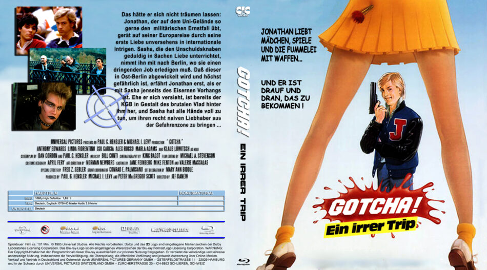 Gotcha! - Ein irrer Trip (1985) DE Custom Blu-Ray Cover - DVDcover.Com