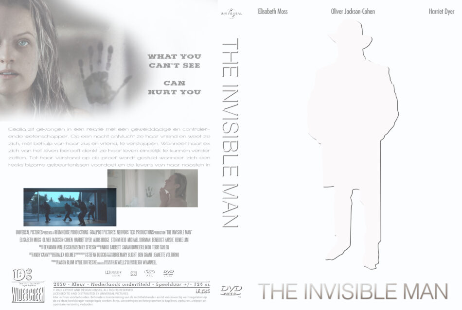 The Invisible man (2020) R2 Dutch Custom DVD Cover - DVDcover.Com