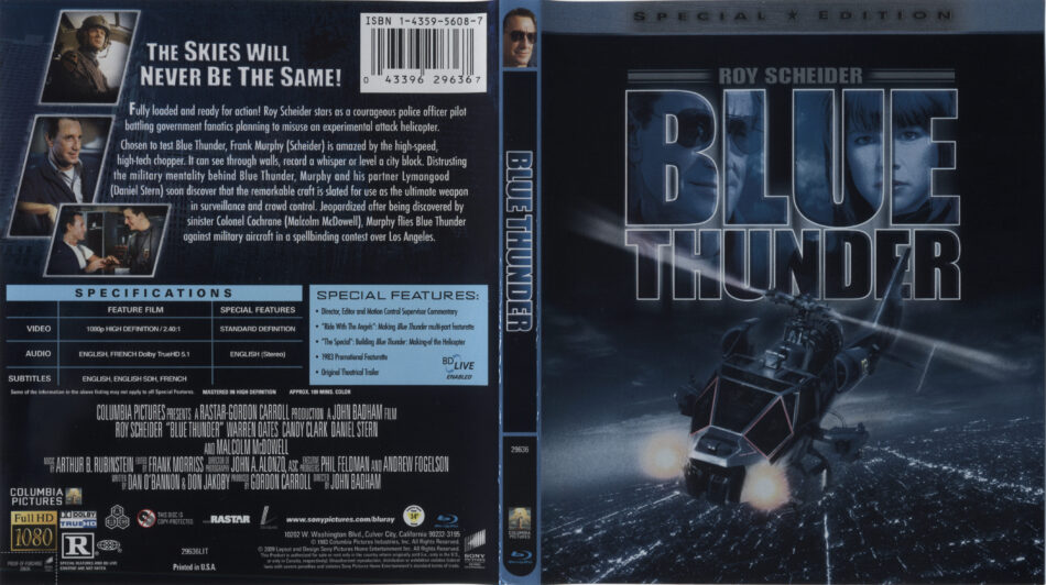 Blue Thunder (1983) Blu-Ray Cover & Label - DVDcover.Com