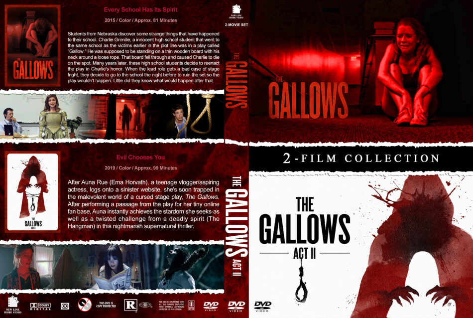 The Gallows Double Feature R1 Custom DVD Cover - DVDcover.Com