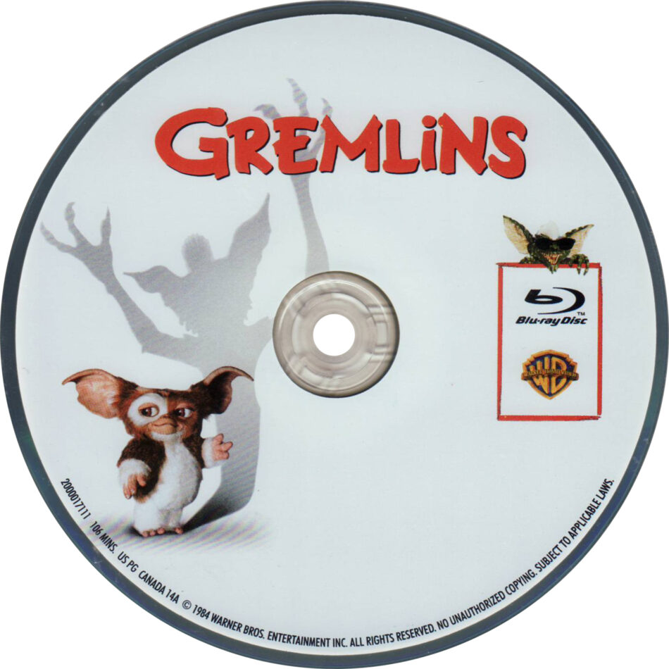 GREMLINS (1984) BLU-RAY COVER & LABEL - DVDcover.Com