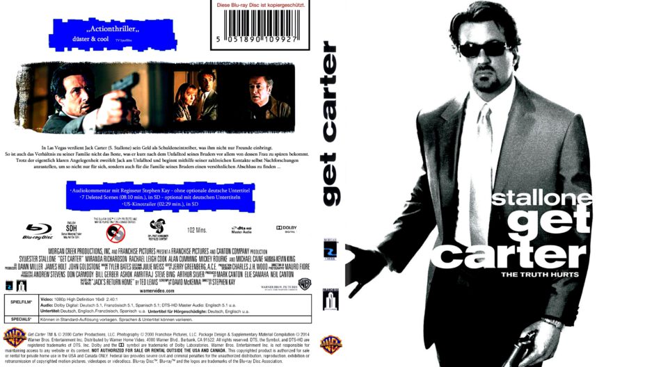 Get Carter (2000) DE Blu-Ray Cover - DVDcover.Com