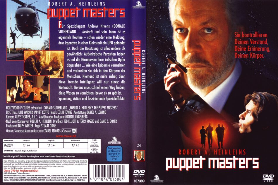 Deep Rising (1998) The Puppet Masters (1994) Blu-Ray & DVD Covers ...