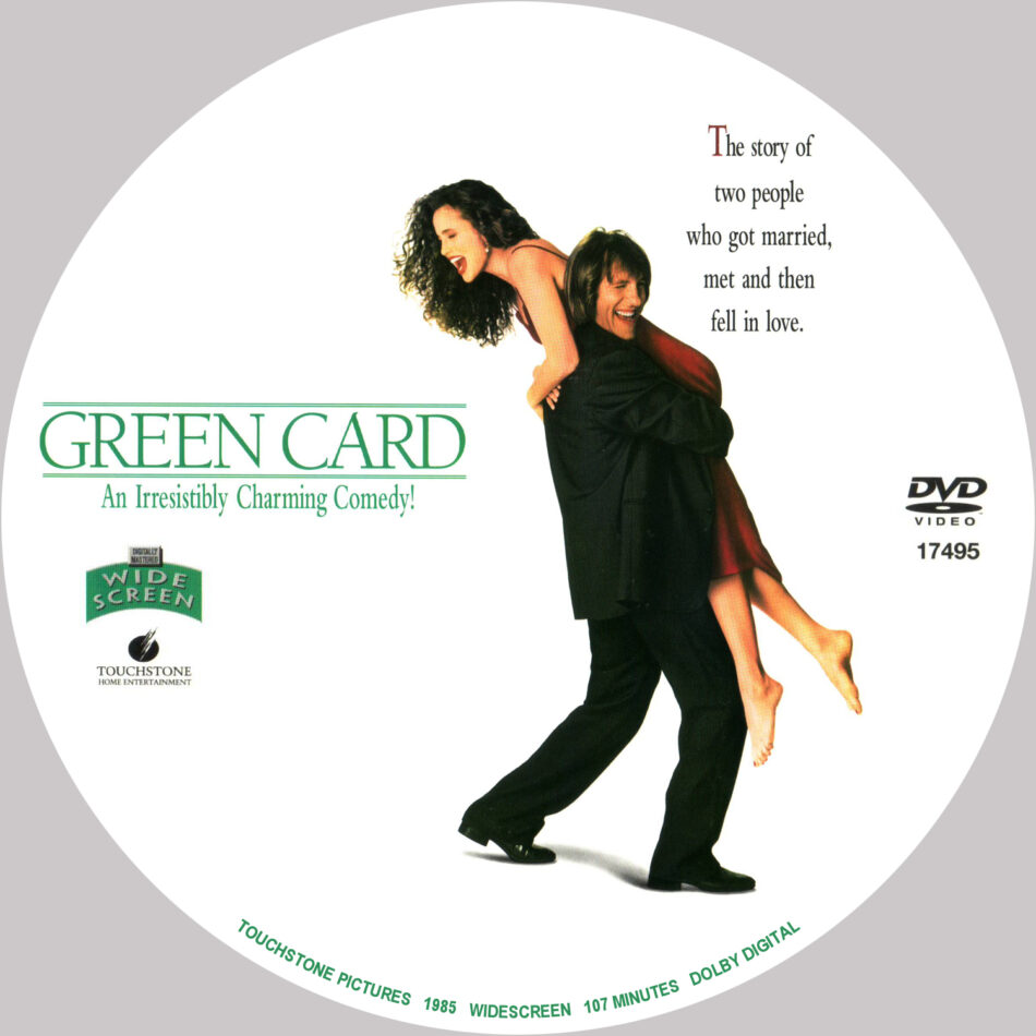 GREEN CARD (1990) DVD COVER & LABEL - DVDcover.Com