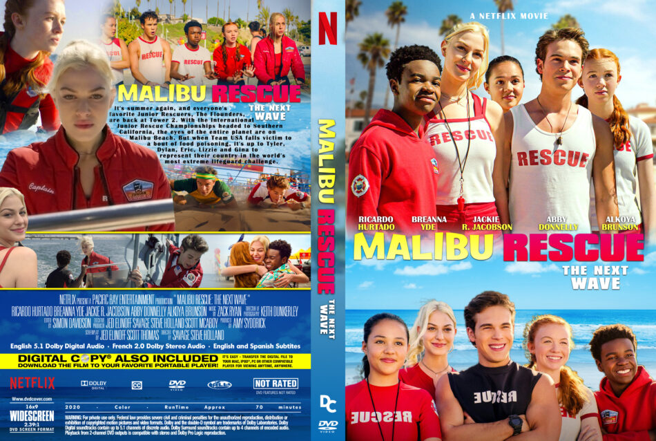 Malibu Rescue The Next Wave (2020) R0 Custom DVD Cover & label ...