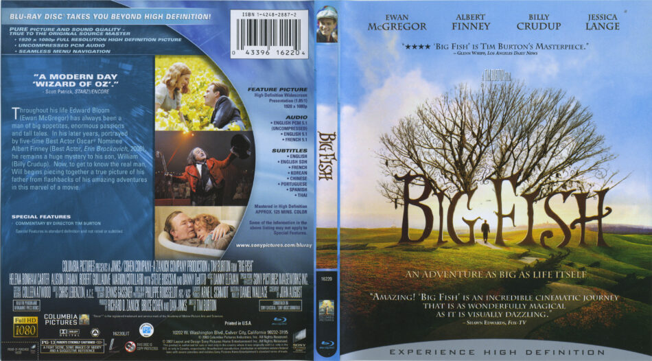 Big Fish (2003) Blu-Ray Cover & label - DVDcover.Com