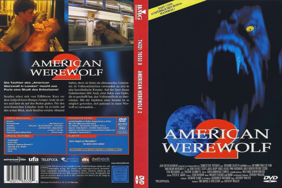 American Werewolf 2 (2002) R2 DE DVD Covers - DVDcover.Com