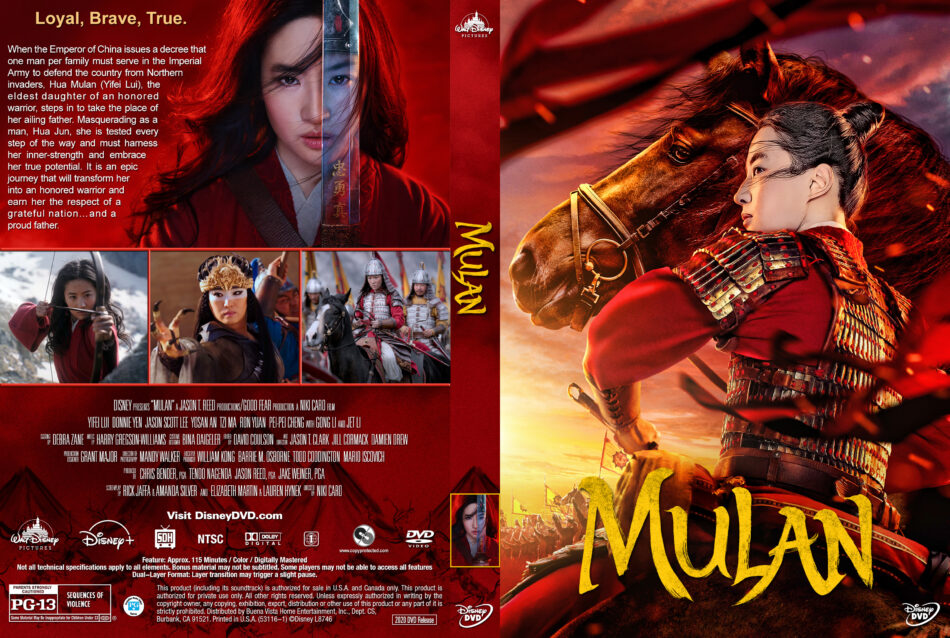 Mulan (2020) R1 Custom DVD Cover & Label v2 - DVDcover.Com
