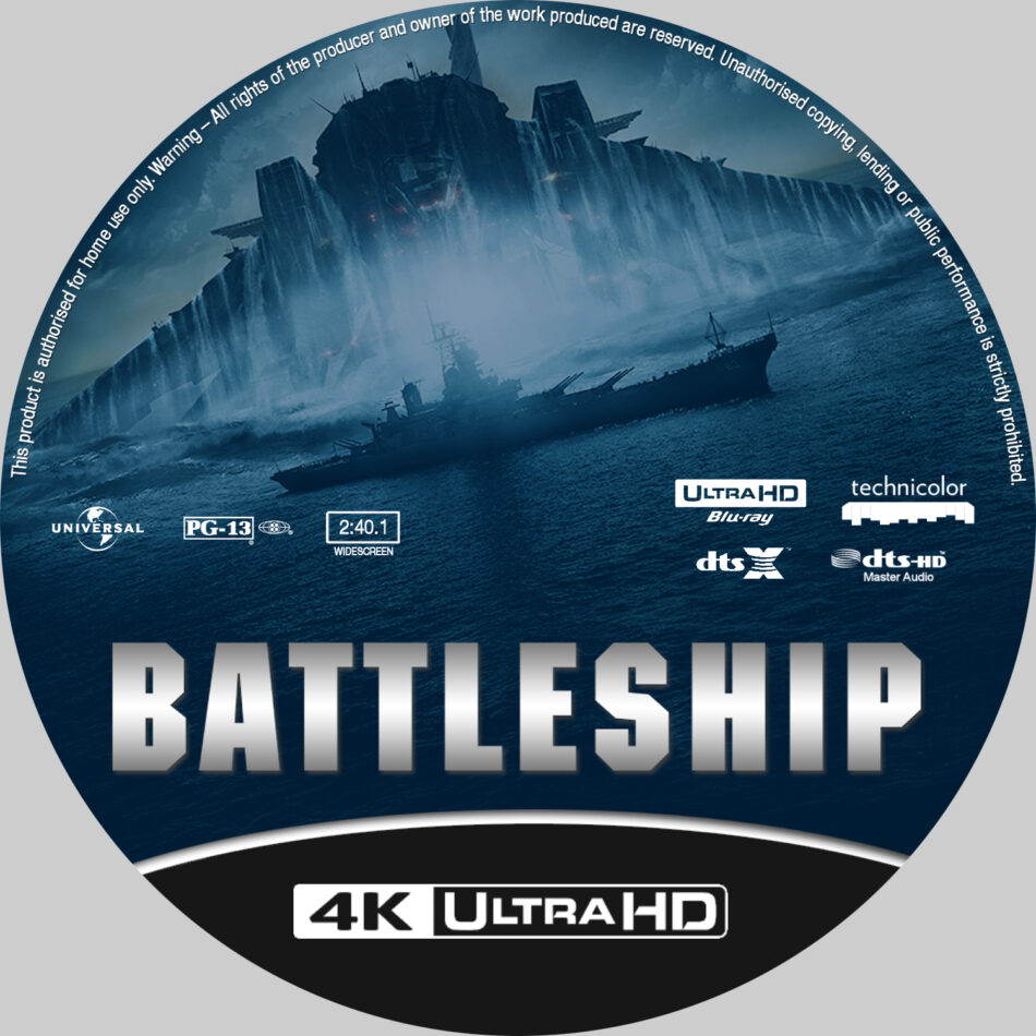 Battleship (2012) R1 4K Blu-Ray Label - DVDcover.Com