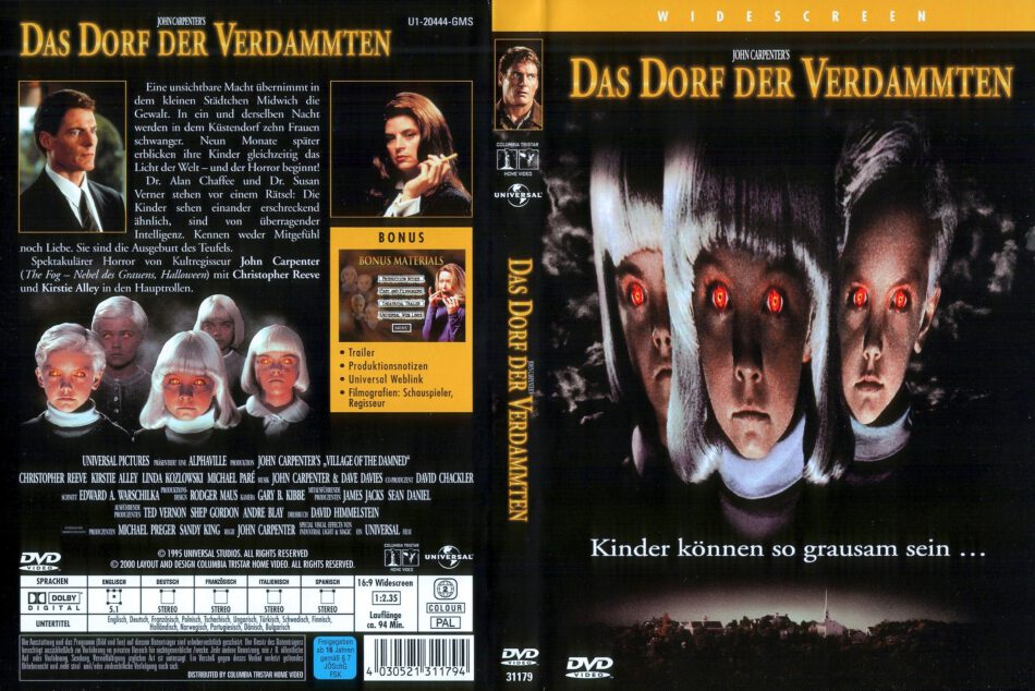 Das Dorf der Verdammten (1995) R2 DE DVD Cover - DVDcover.Com