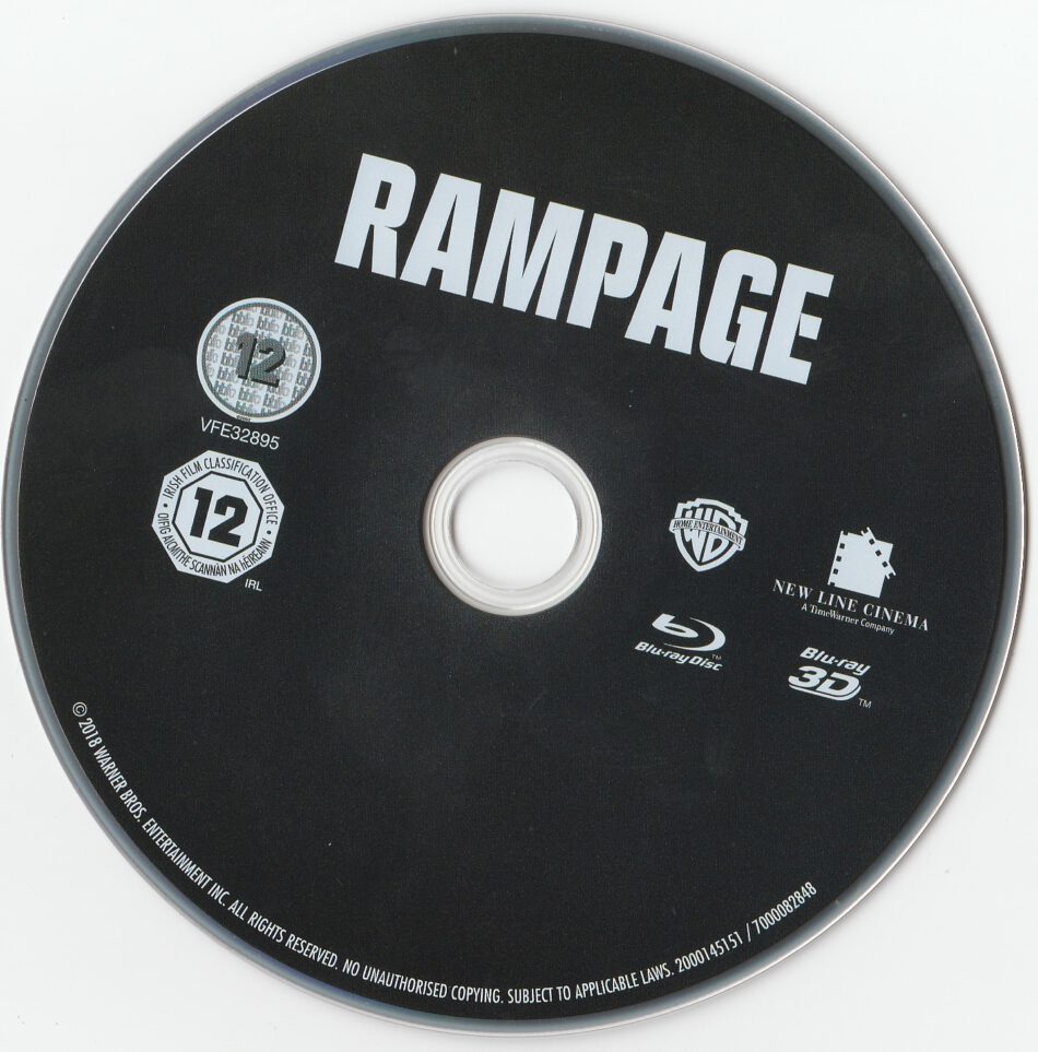 Rampage (2018) R2 Blu-Ray 3D Cover & Labels - DVDcover.Com