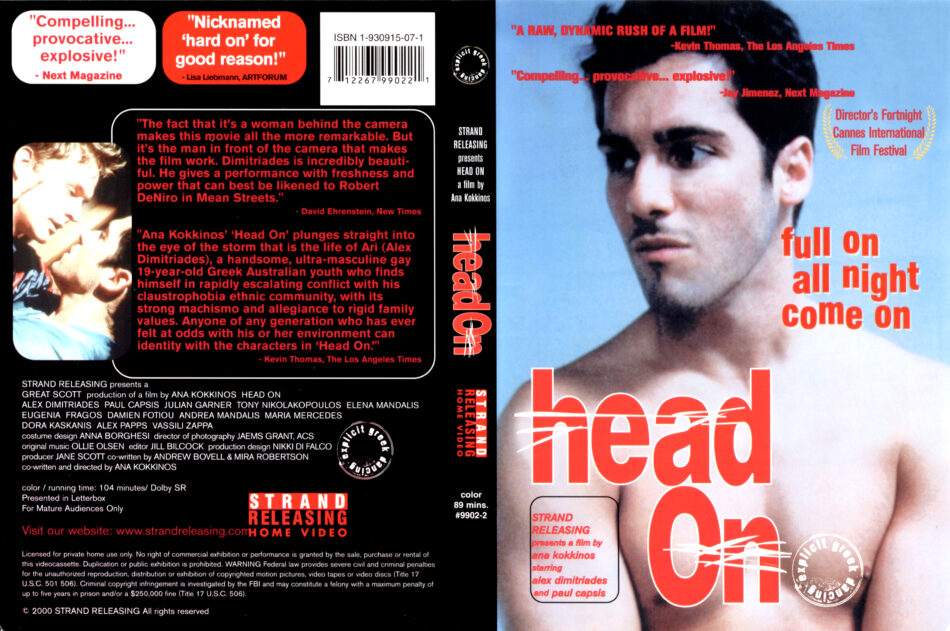 HEAD ON (2000) R1 DVD COVER & LABEL - DVDcover.Com