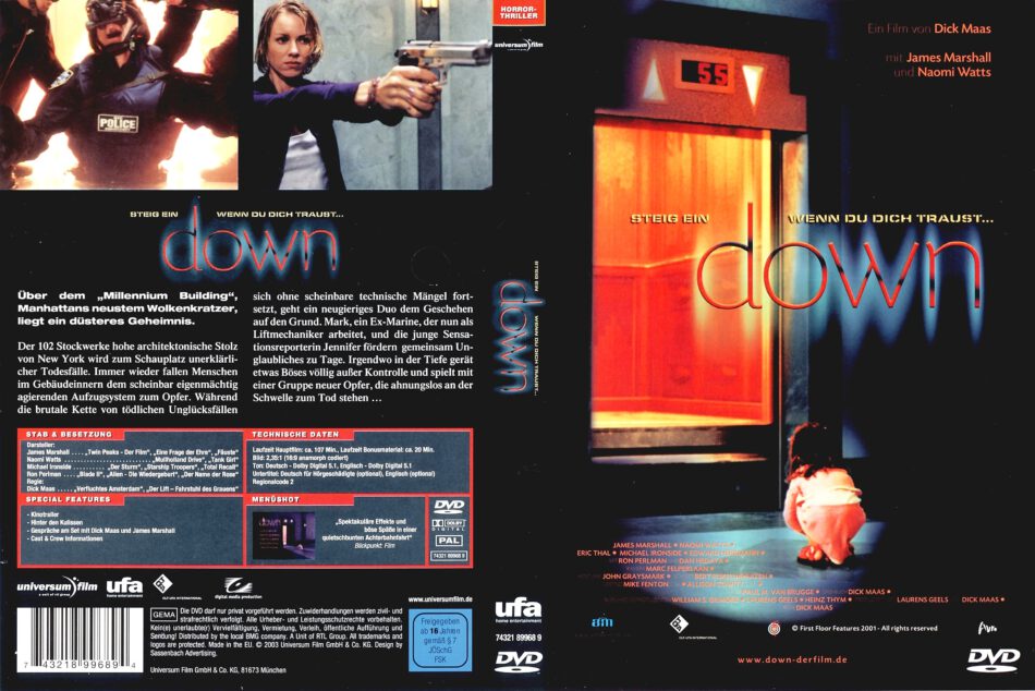 Down (2003) R2 DE DVD Cover - DVDcover.Com