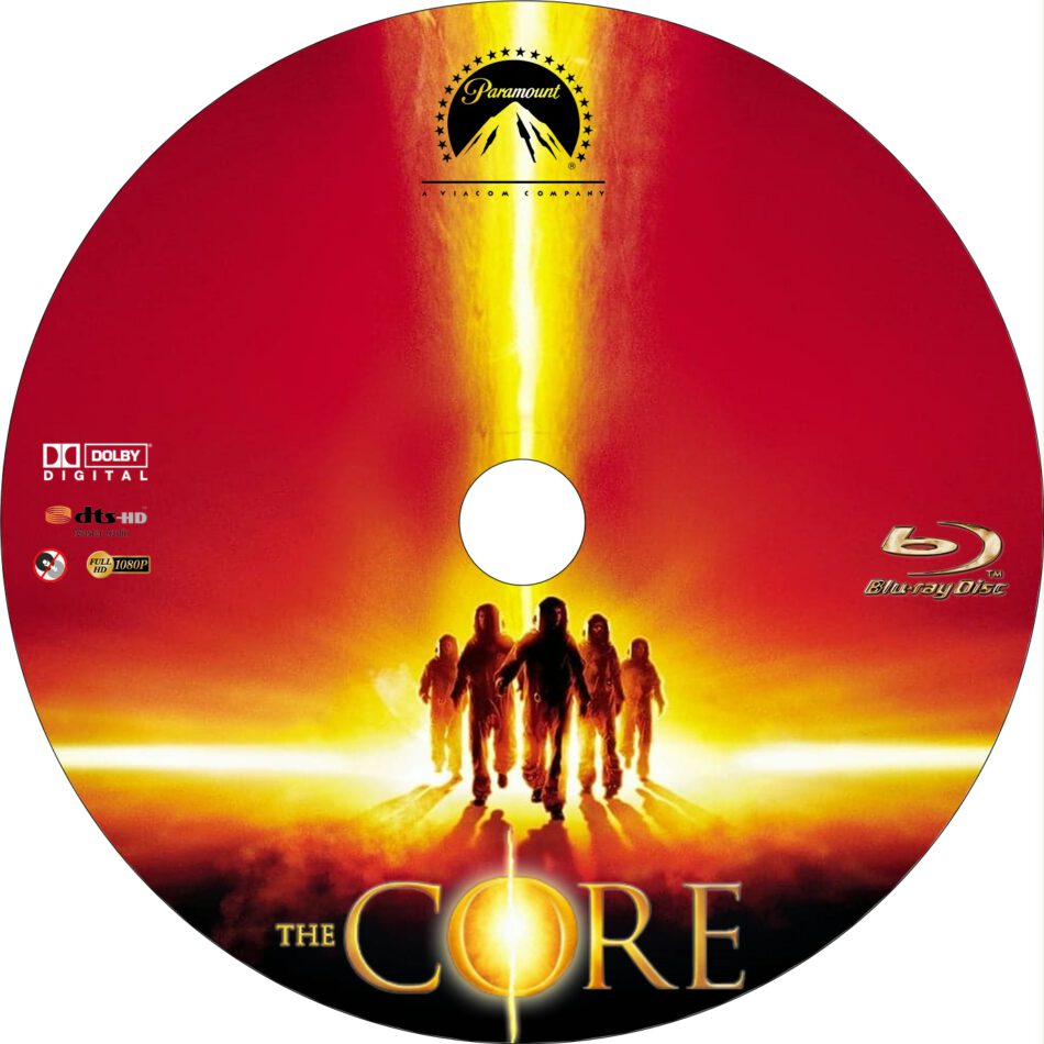 The Core (2003) Custom R0 and R2 Blu Ray Labels - DVDcover.Com